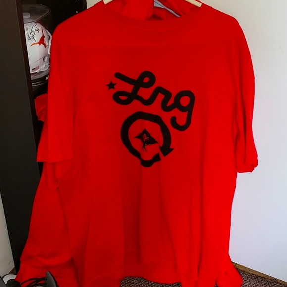 Lrg | Shirts | Lrg Red And Black Xxl Logo Tee | Poshmark